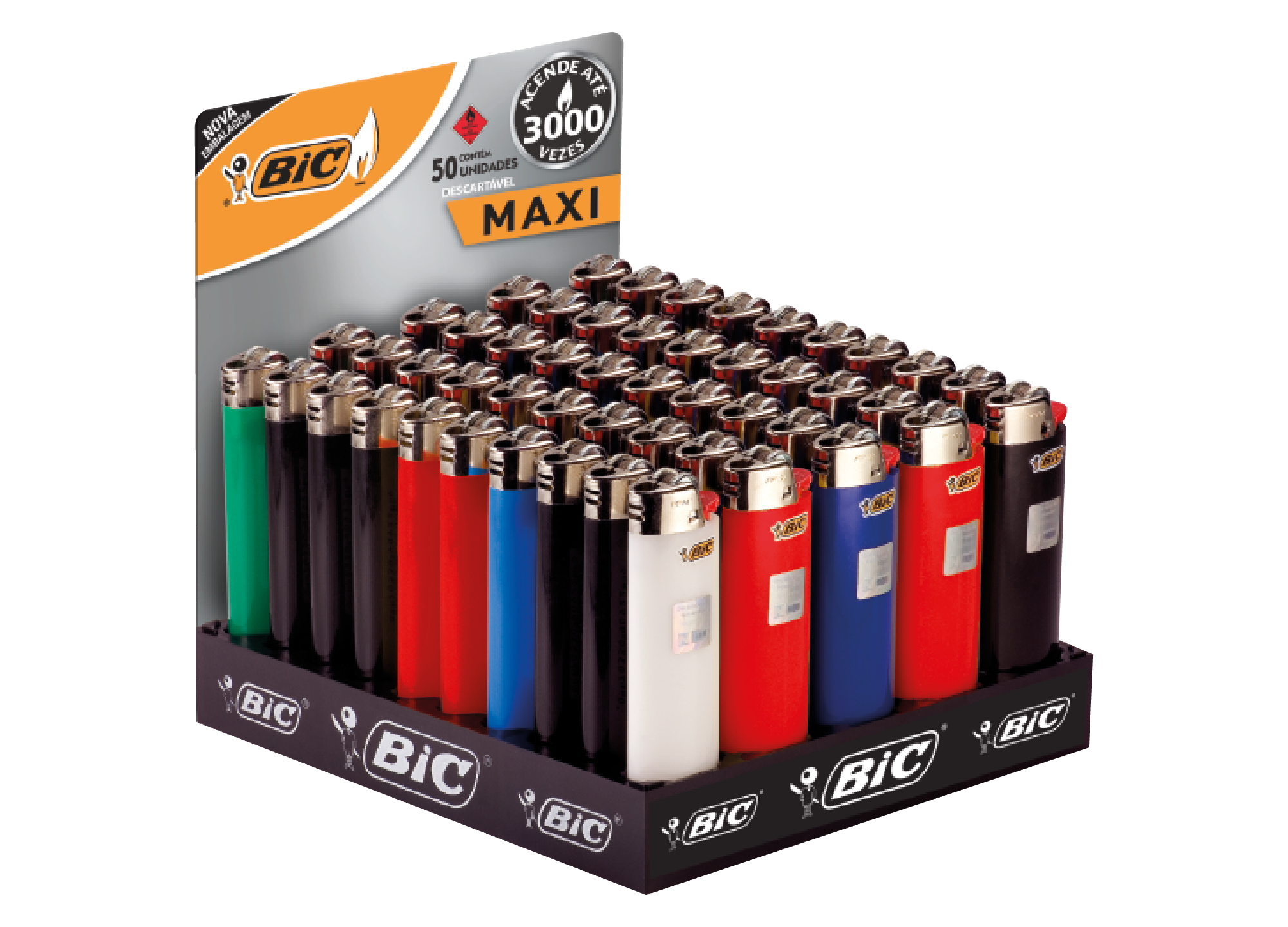 ENCENDEDOR MAXI BIC X50 CLÁSICO - Productos - Starcenter